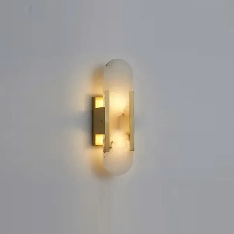 Modern Linear Alabaster Kitchen Sconce | Sleek, Minimalist Design - Fabtiko